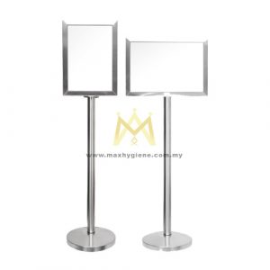 Stainless Steel Signboard Stand | Max Hygiene